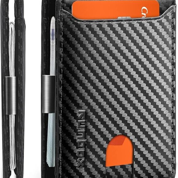 RUNBOX | Bags | Runbox Slim Wallets For Men Leather Money Clip Wallet ...